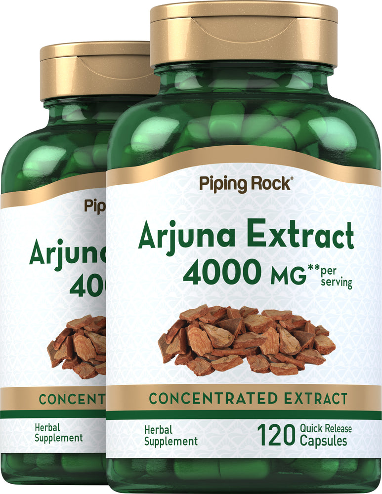 Arjuna Standardized Extract, 4000 mg (per serving), 120 Quick Release ...