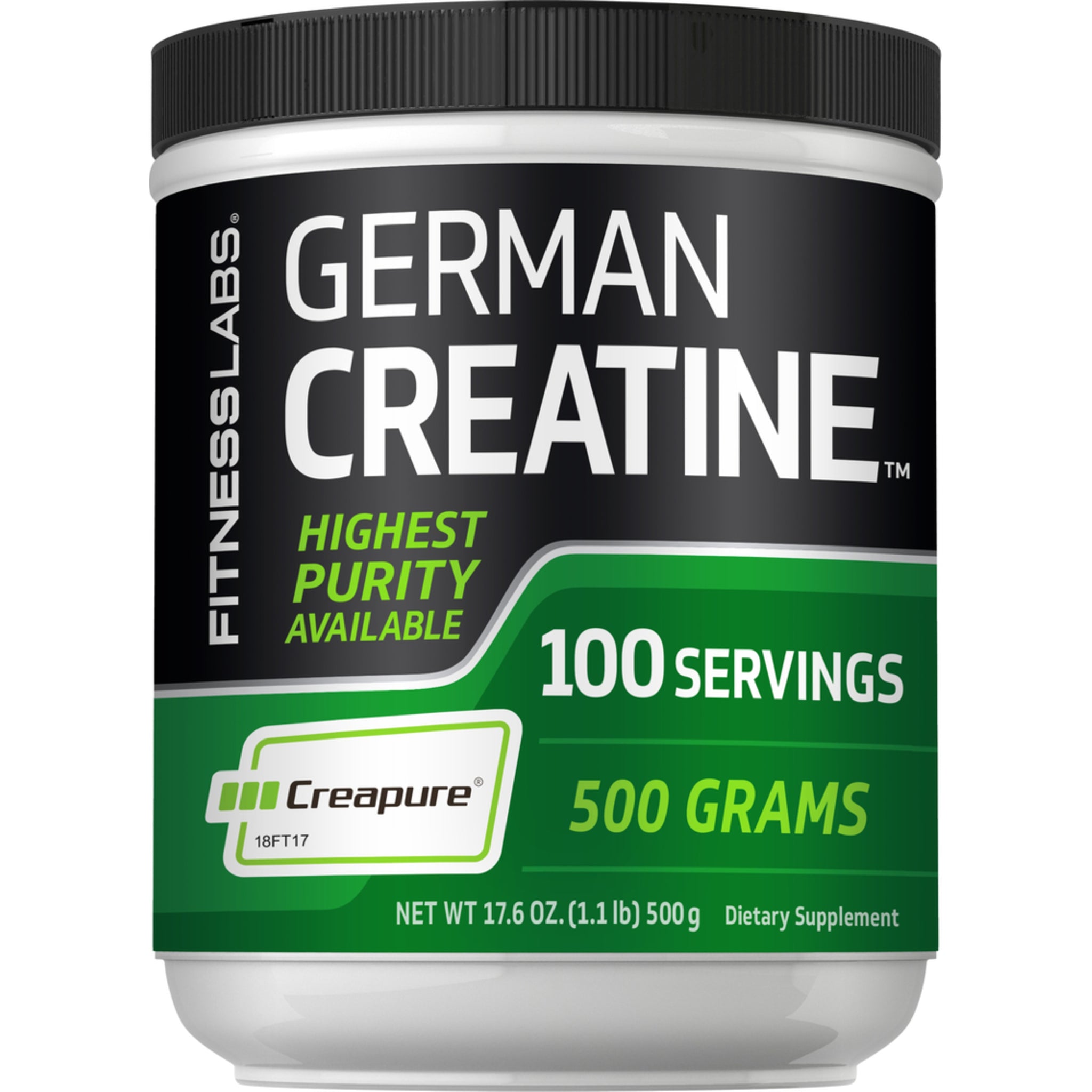 German Creatine Monohydrate (Creapure), 5000 mg (per serving), 1.1 lb ...